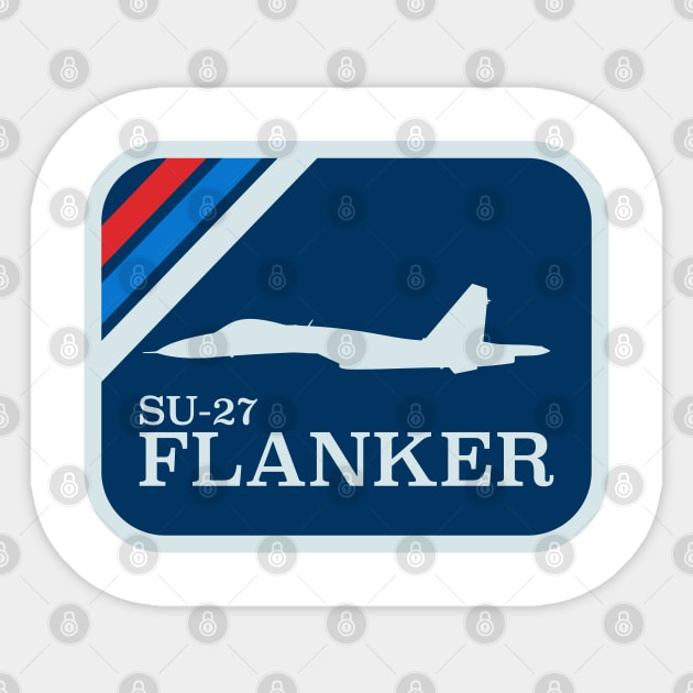 SU-27 Flanker - Russian Su27 Flanker - Sticker | TeePublic