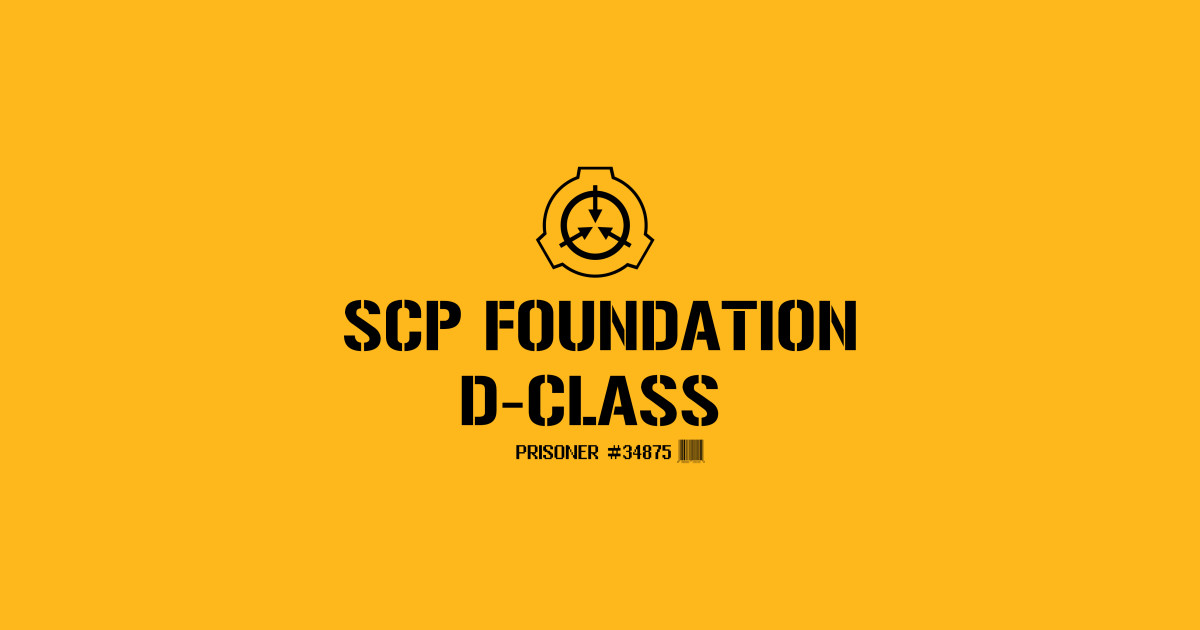 Scp Foundation D Class Prisoner Barcode Scp Posters And Art Prints Teepublic
