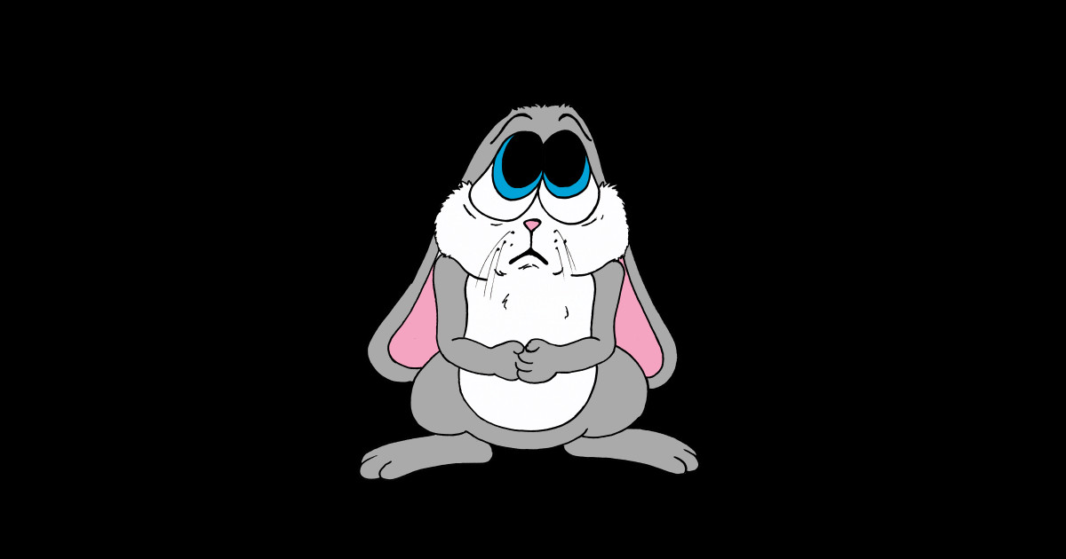 Sad Bunny - Bunny - Sticker | TeePublic