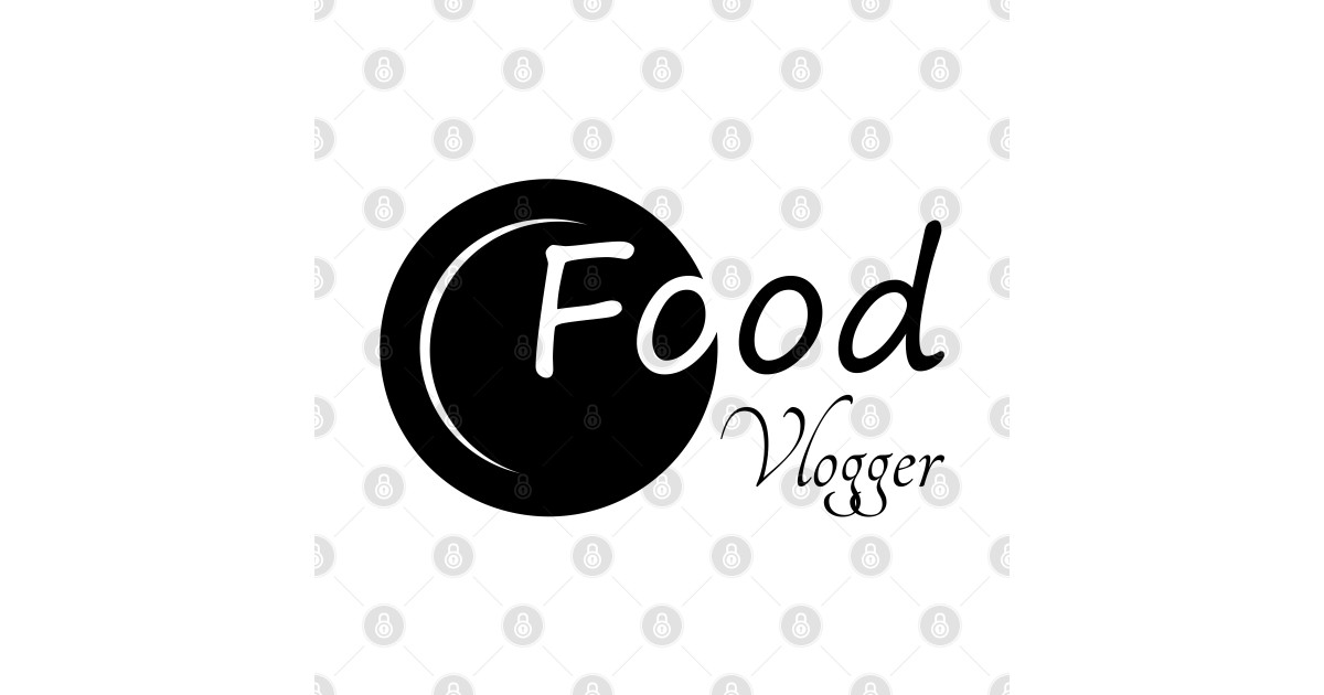 Food Vlogger 02 - Vlogger - Sticker | TeePublic