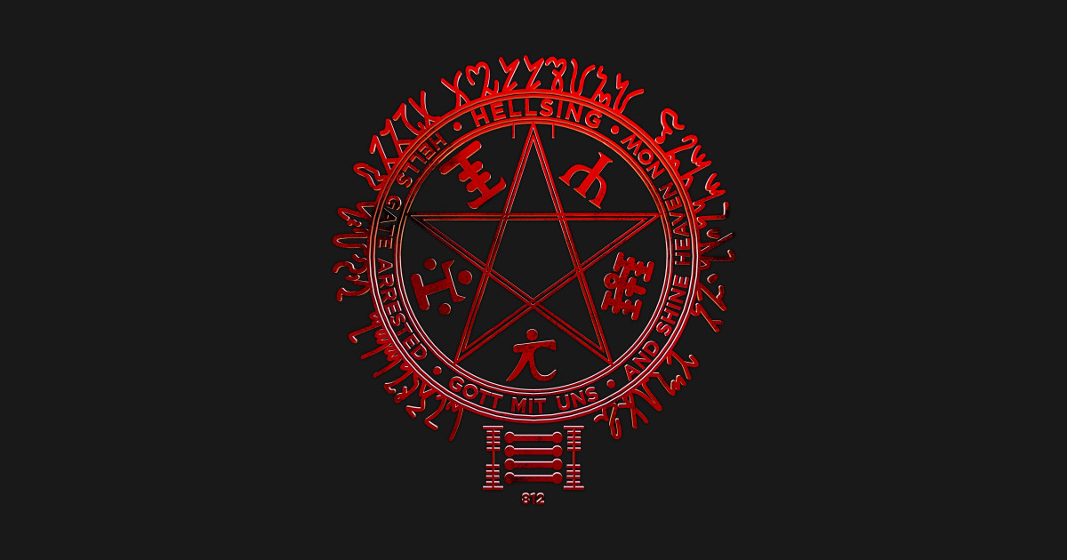 Hellsing Pentagram - Hellsing - T-Shirt | TeePublic