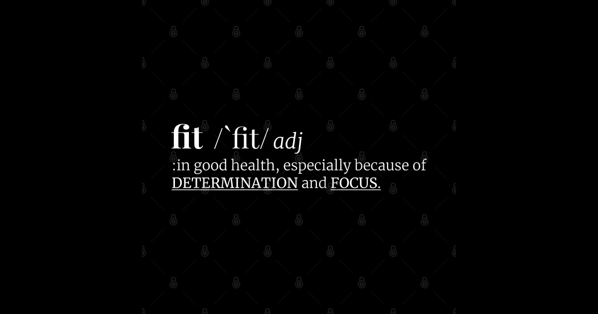 fit definition | Minimal Text Aesthetic Streetwear Unisex Design for ...