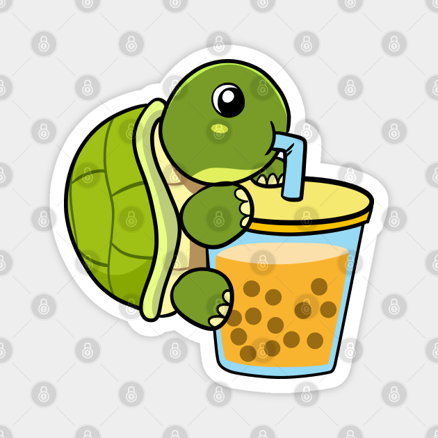 Boba Turtle - Boba - Magnet | TeePublic