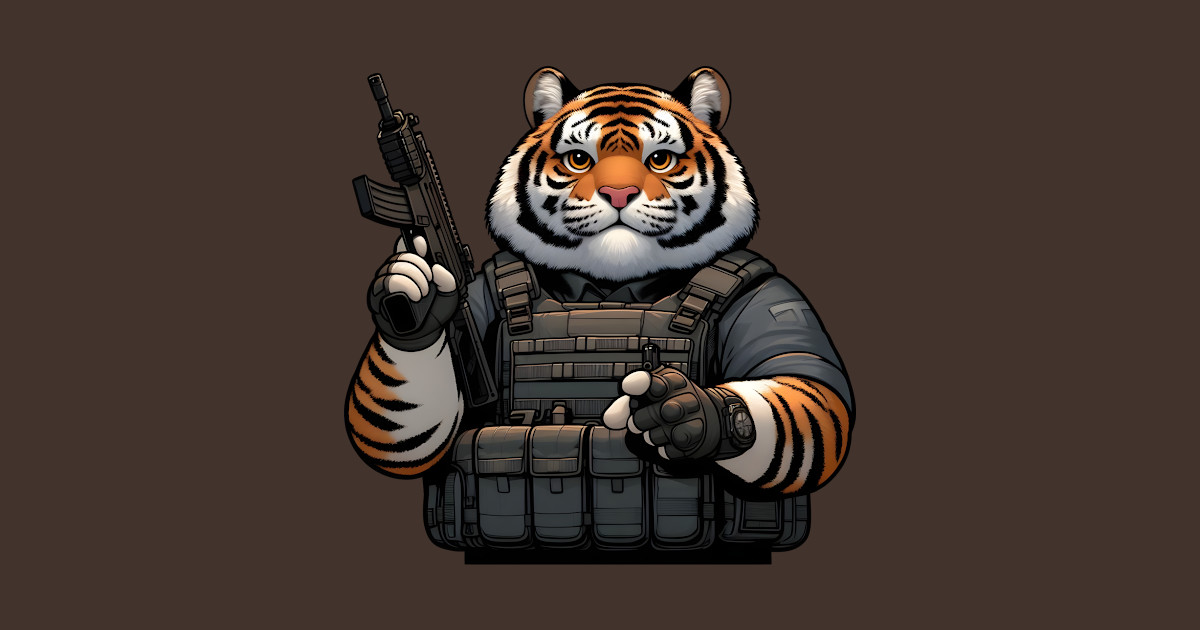 Tactical Tiger - Tiger - T-Shirt | TeePublic