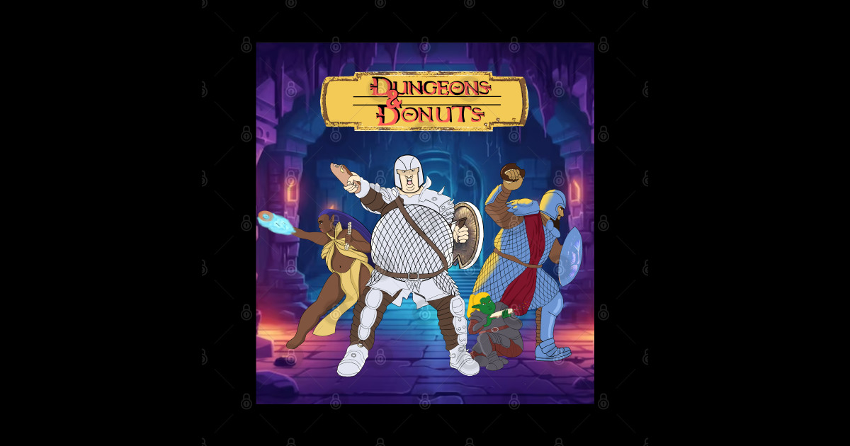 Dungeons & Donuts - Dnd - Sticker | TeePublic