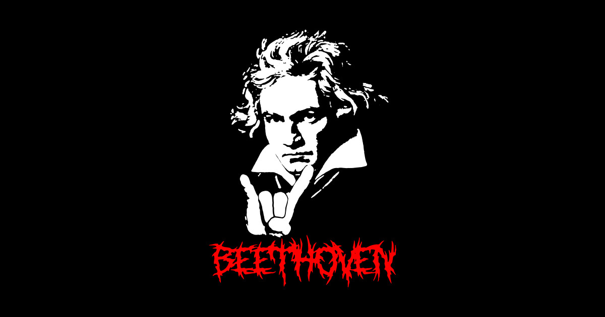 Beethoven is Metal - Beethoven - T-Shirt | TeePublic