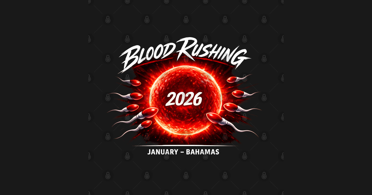 Blood Rushing 2026 Event Design - Blood Rushing - T-Shirt | TeePublic