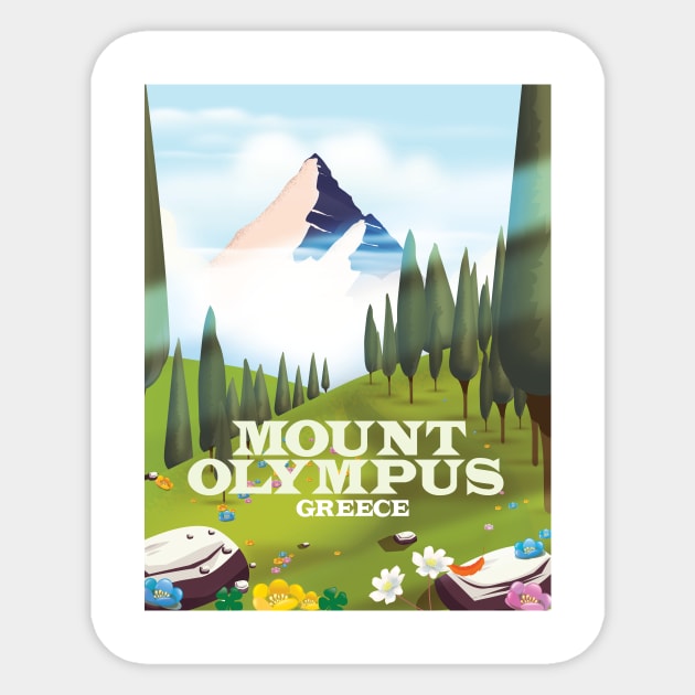 Mount Olympus Greece - Mount Olympus Greece - Sticker | TeePublic