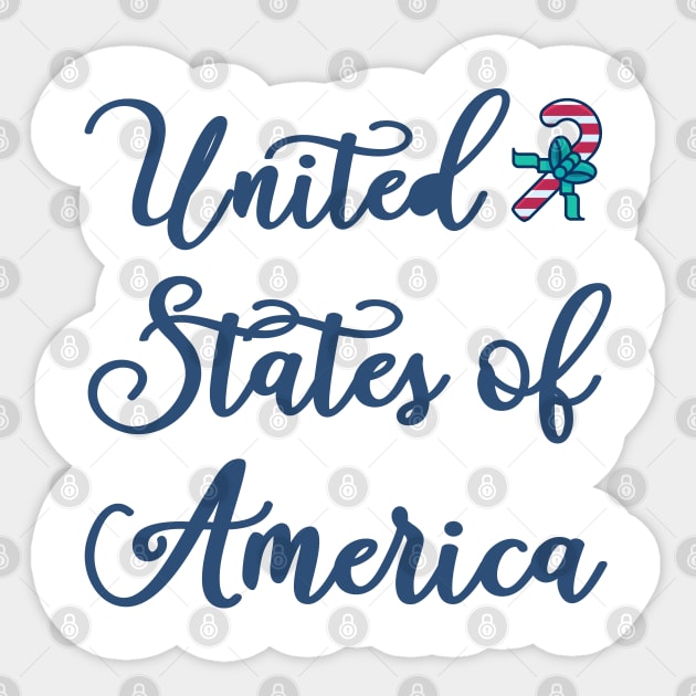 United States Of America - Usa - Sticker | TeePublic