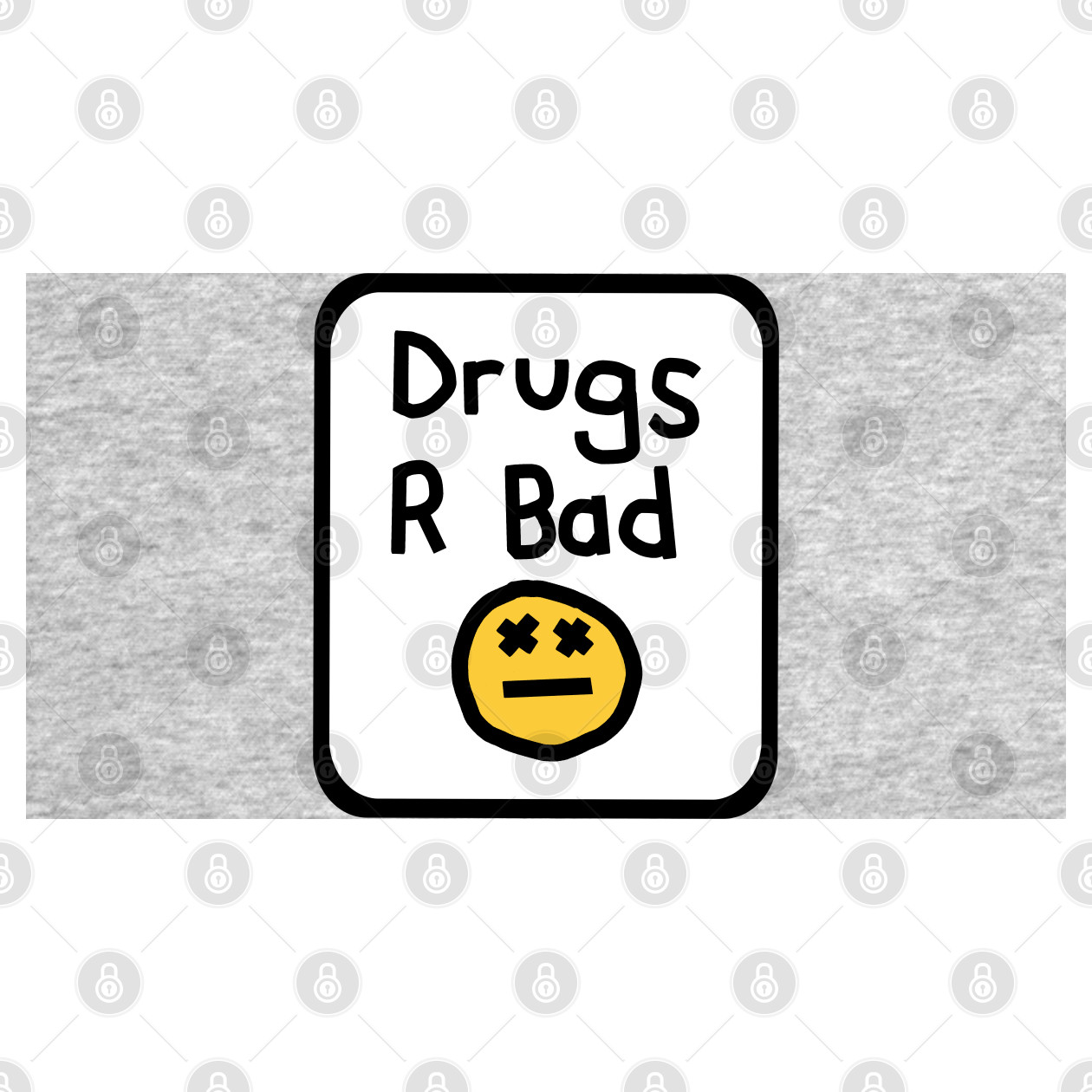 Framed Drugs R Bad - Tie Dye - T-Shirt | TeePublic