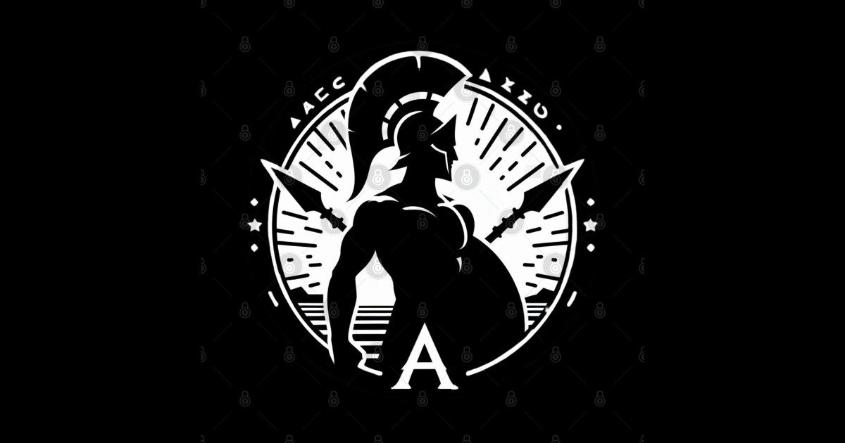 Achilles silhouette for mythology lovers - Achilles Art - Sticker ...