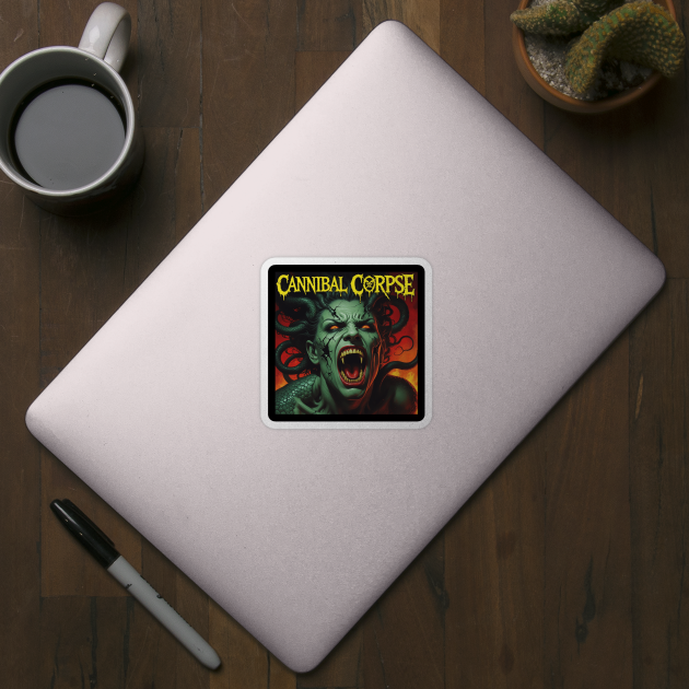 Cannibal Corpse // Medusa - Cannibals Corpse - Sticker | TeePublic