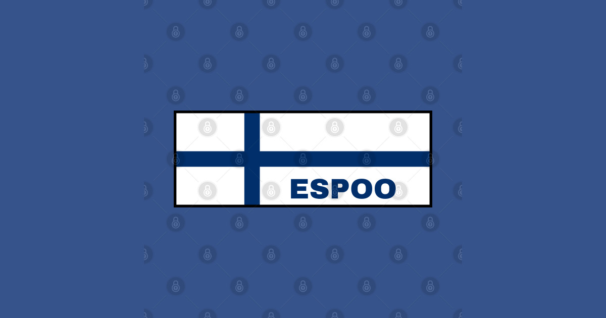 Espoo City in Finnish Flag - Flag Of Finland - T-Shirt | TeePublic
