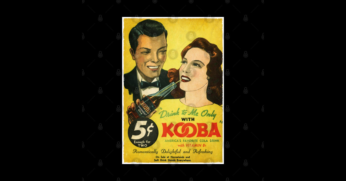Kooba Cola poster - Cola - Sticker | TeePublic