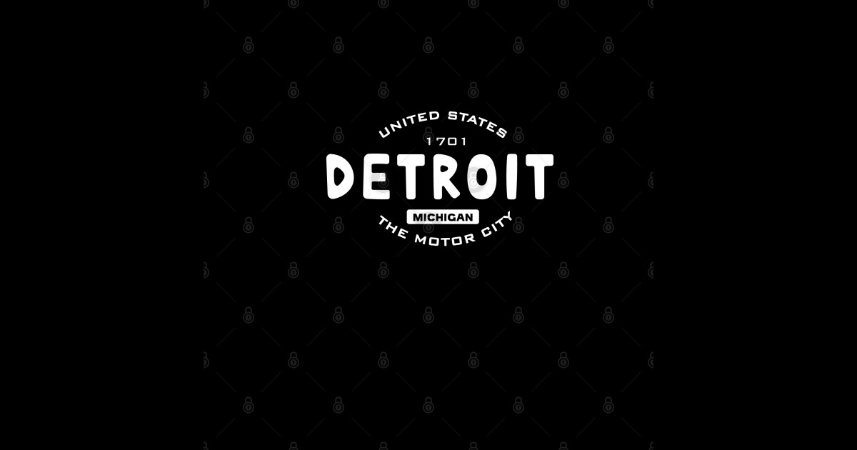 Detroit Driven Legacy - The Motor City - Detroit Michigan - Sticker ...
