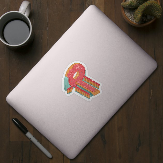 Donut of truth - CT donut scanner isometric illustration - Ct - Sticker ...