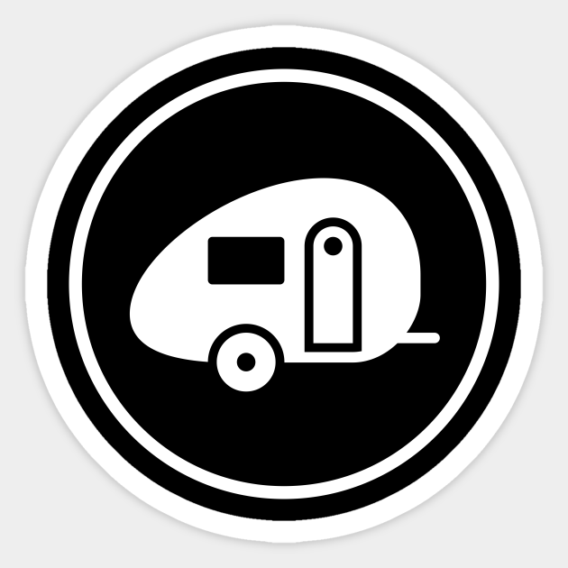 Simple Camper RV Icon - Rv Camper - Sticker | TeePublic