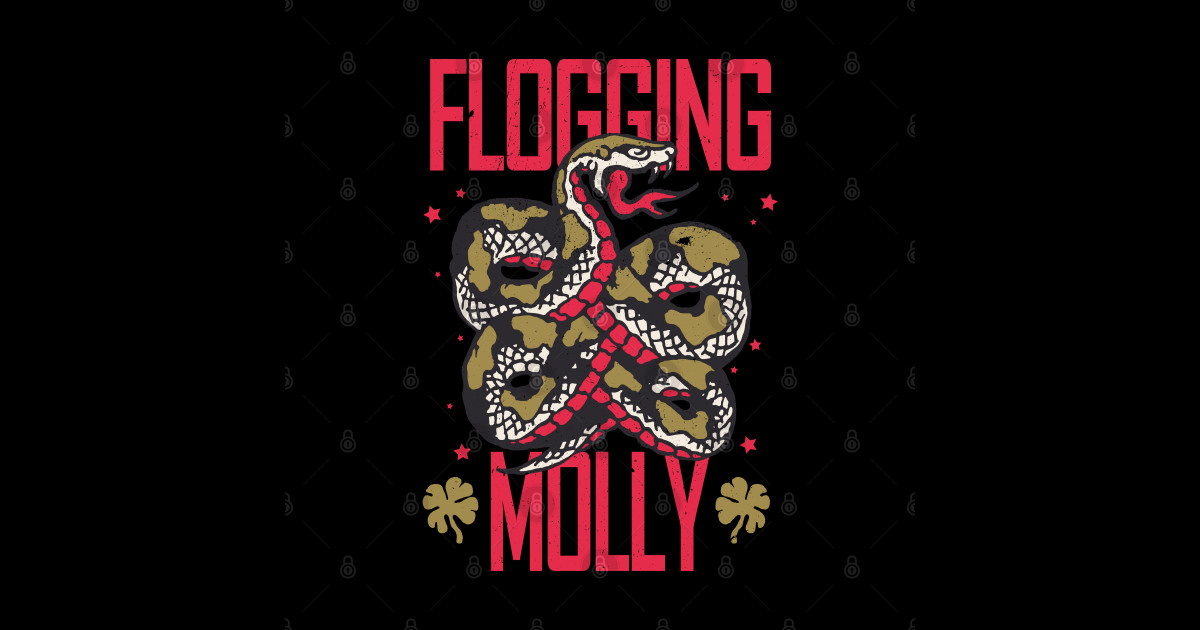 Flogging Molly Celtic punk band - Flogging Molly Band - Sticker | TeePublic
