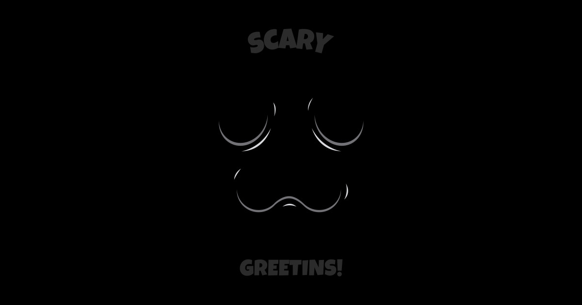 Scary Ghost Greetings - Ghosts - Sticker | TeePublic