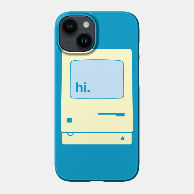 Vintage Computer Saying hi - Computer - Phone Case | TeePublic Vintage Computer Saying hi - Computer - Phone Case | TeePublic