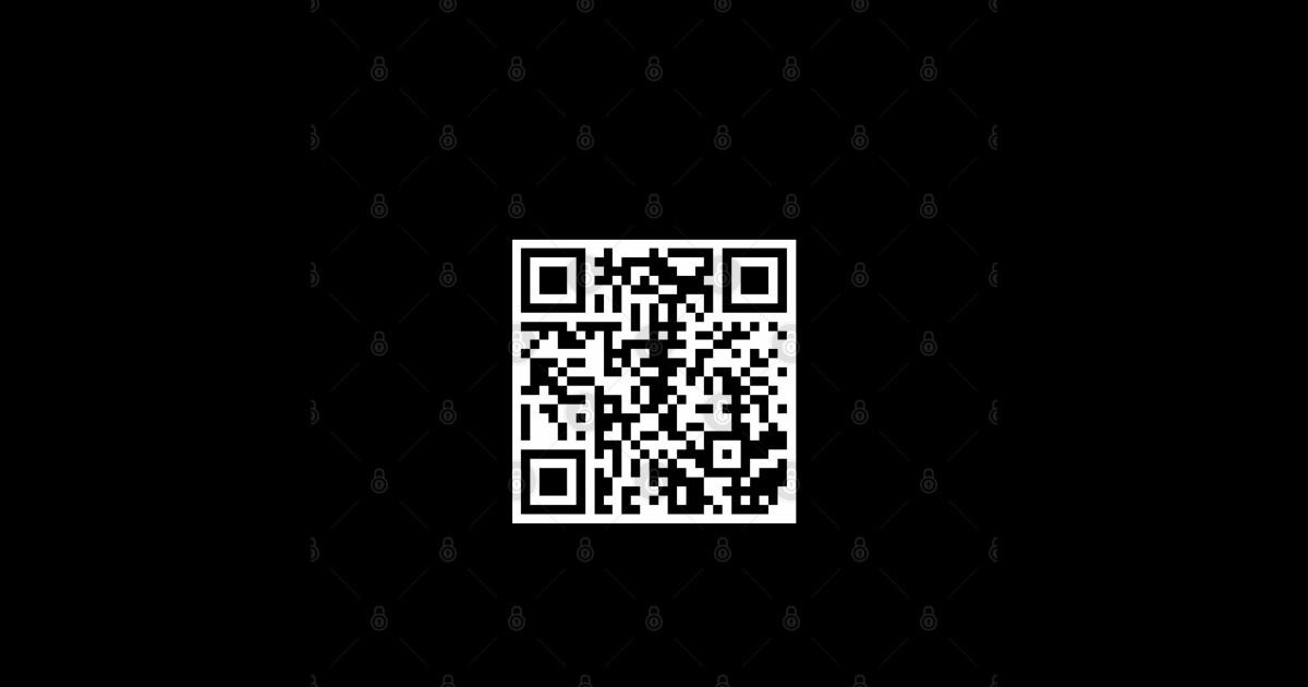 QR code - Never gonna give you up - Rick Roll - Rick Roll - Pin | TeePublic