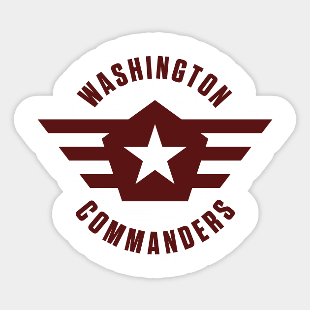 Washington Commanders - Commanders - Sticker | TeePublic