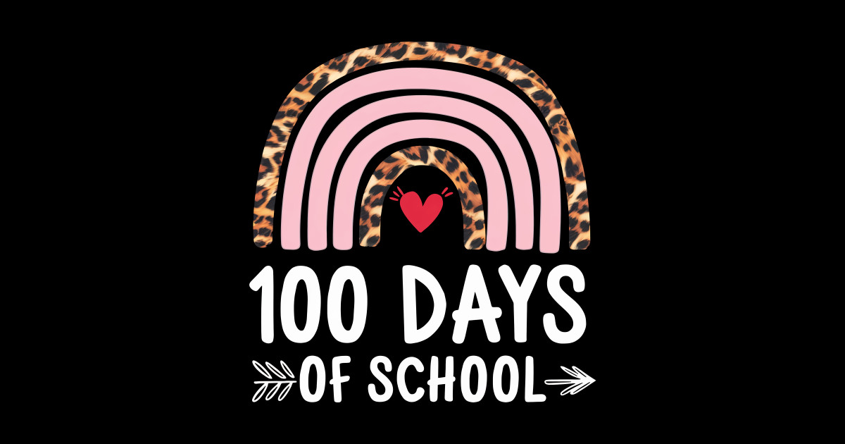 Cute 100 Days Of School Rainbow 100th Day Of School Gift For Boy Girl ...