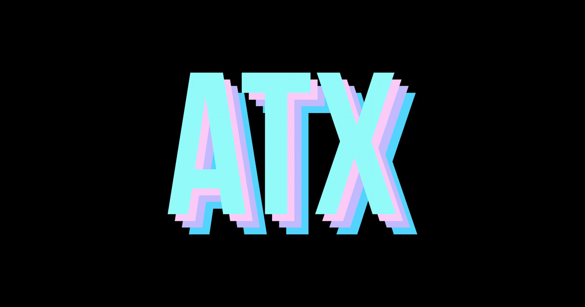 ATX in blue - Atx - Sticker | TeePublic