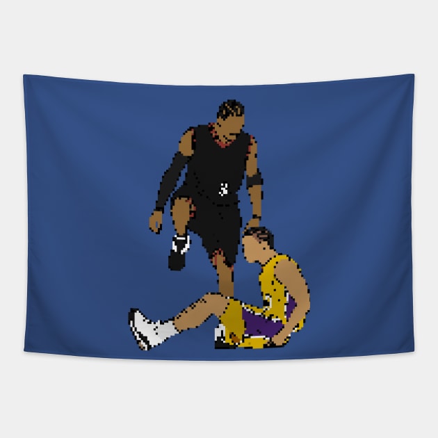 Allen Iverson Steps Over Tyronn Lue (Pixel Art) - Allen Iverson ...