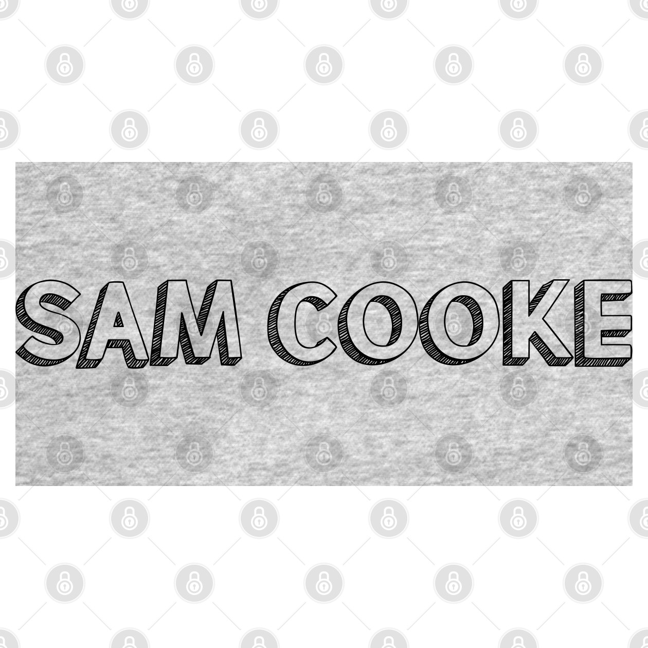 Sam Cooke Typography Design - Sam Cooke - T-Shirt | TeePublic
