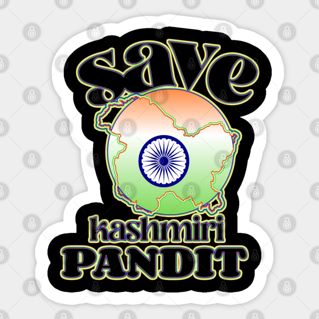 Save Kashmiri Pandit - Save Kashmiri Pandit - Sticker | TeePublic