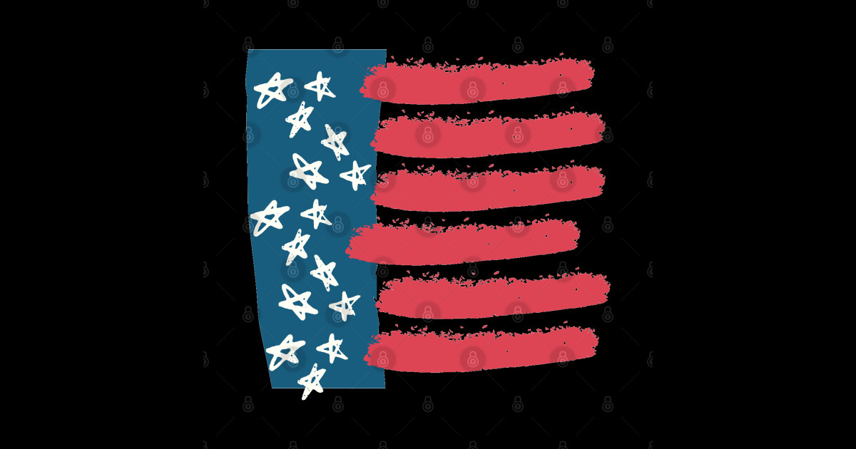 American Flag - American Flag Merica Usa - Sticker | TeePublic