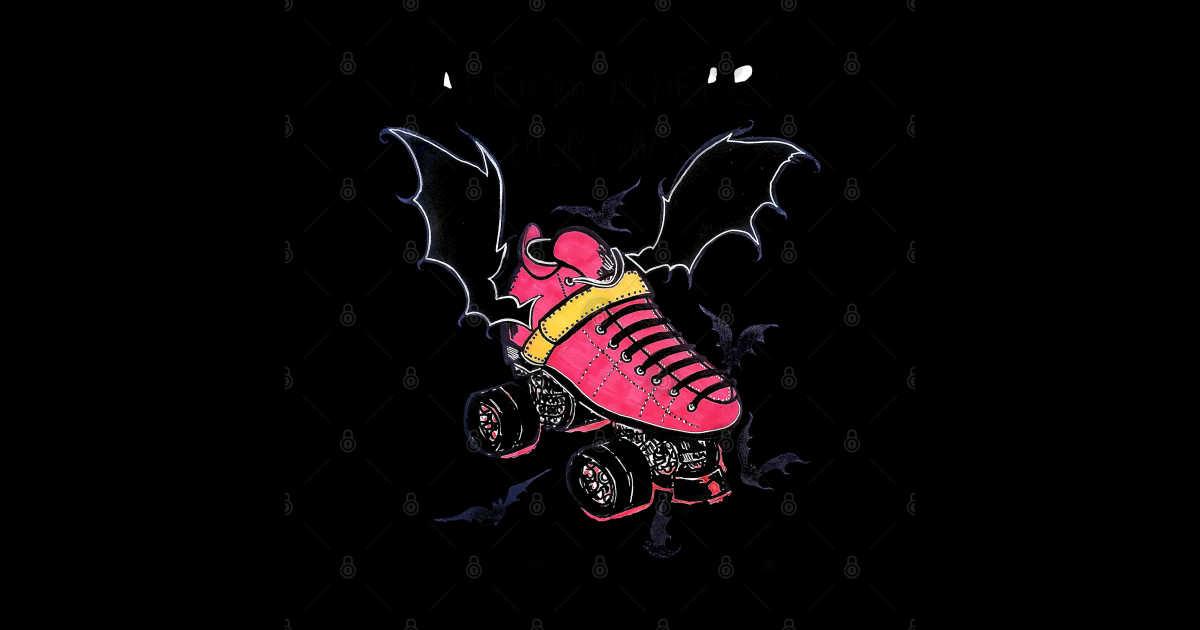 Lakewood Derby Demons Logo - Roller Derby - Sticker | TeePublic