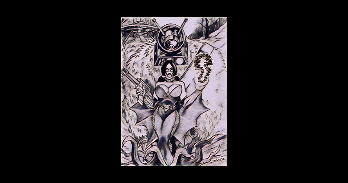 Goth Girl From Outer Space W/ Robot Monster - Cult Classic - Posters ...