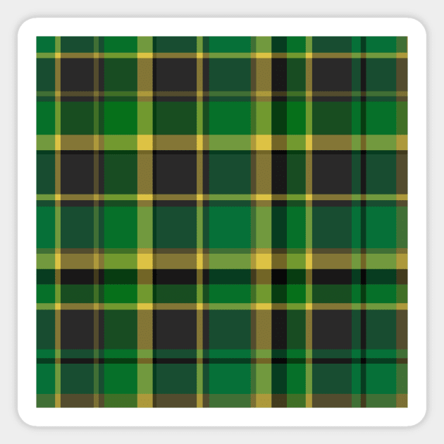 Trickster god Plaid - Green - Sticker | TeePublic