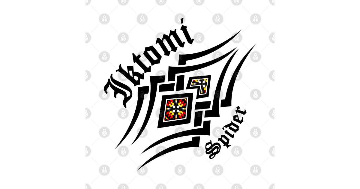 Iktomi Black - Native American Design - T-Shirt | TeePublic