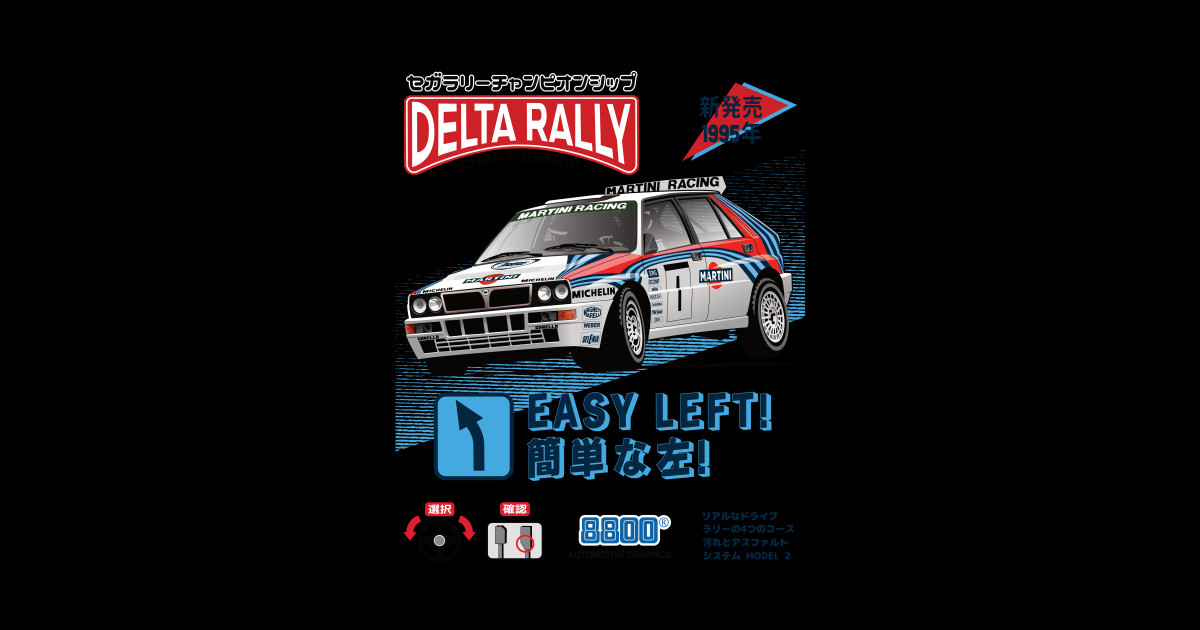 Lancia Delta Rally Arcade - Lancia Delta - Sticker | TeePublic