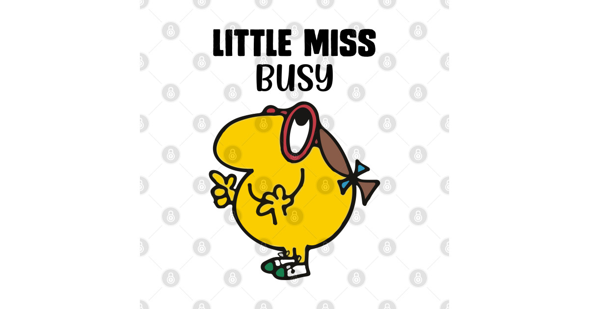 LITTLE MISS BUSY - Little Miss - T-Shirt | TeePublic