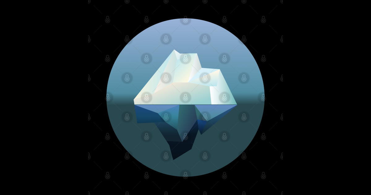 Iceberg - Iceberg - Sticker | TeePublic