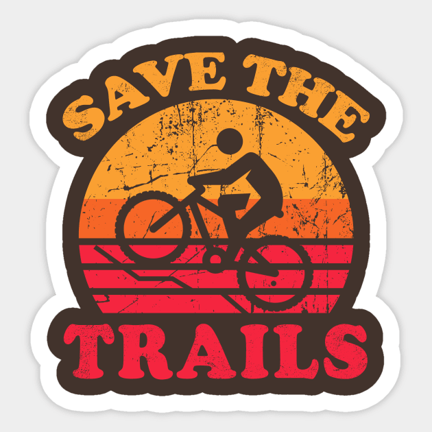 Save the Trails – Vintage Mountain Biking Sunset - Trail Riding ...