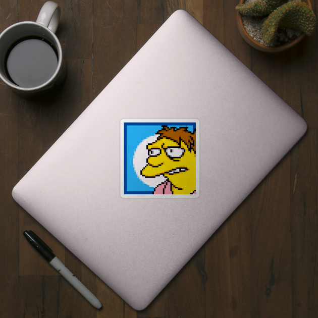 Barney Sprite - Simpsons - Sticker | TeePublic