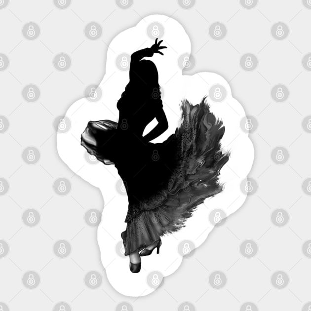 Dancing tango woman - Dancing Tango Woman - Sticker | TeePublic