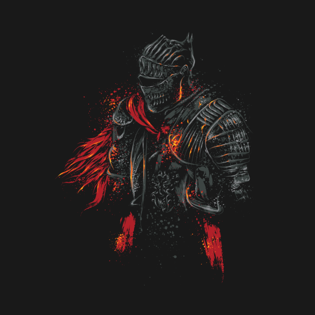 Red Knight - Dark Souls - T-Shirt | TeePublic