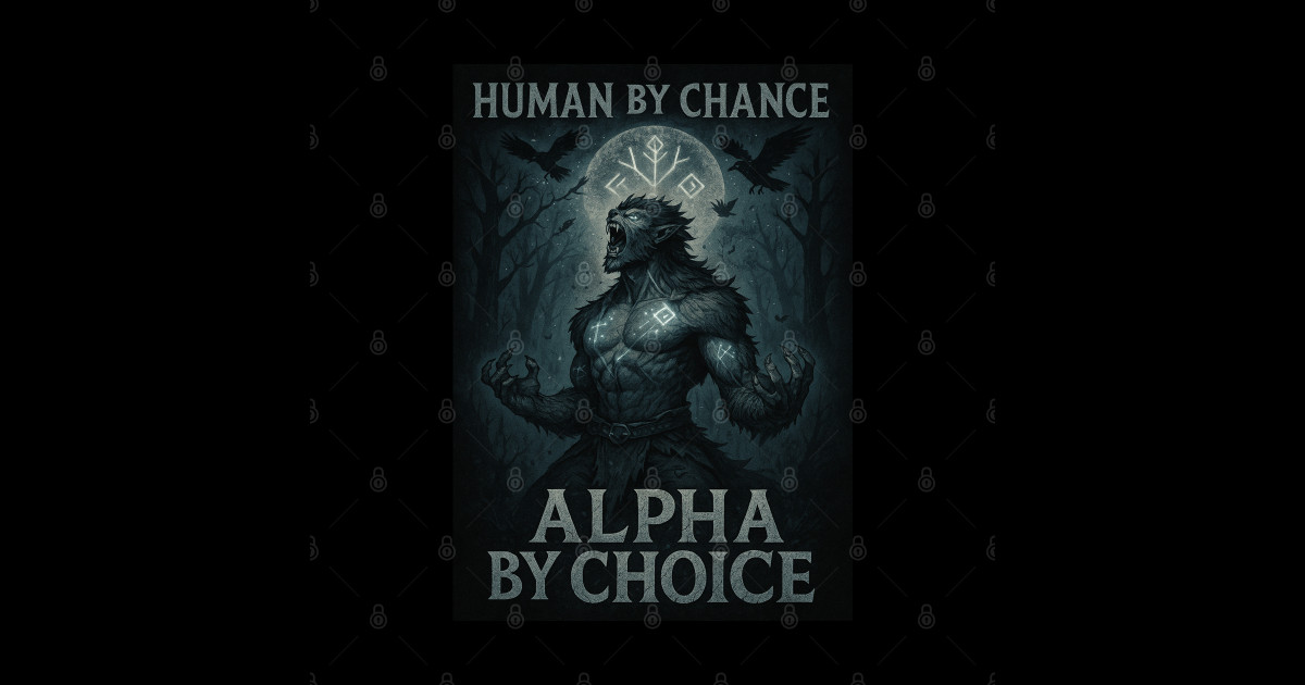 Human By Chance Alpha By Choice Cool Funny Alpha Wolf Meme - Human By ...