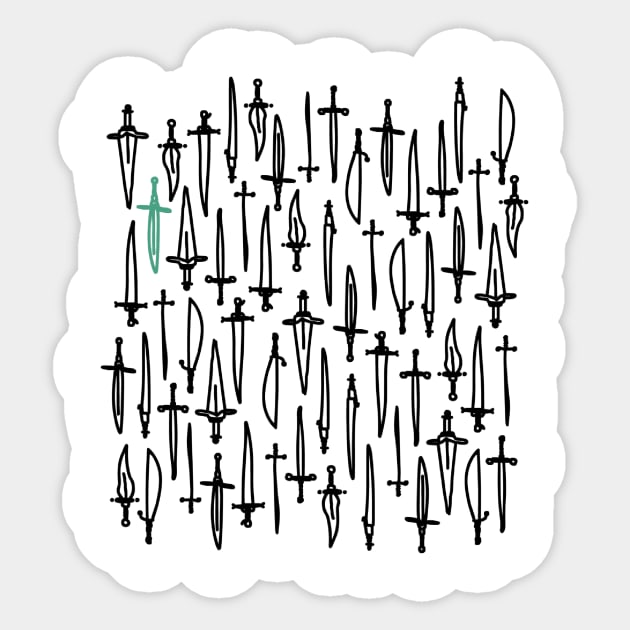 SWORDS - Swords - Sticker | TeePublic