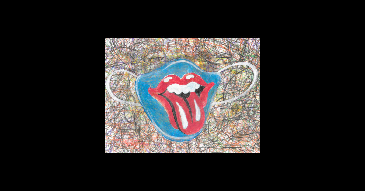 The rock mask - 1 - Rock - Sticker | TeePublic