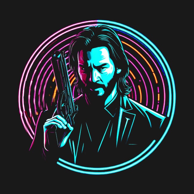 Neon Wick - John Wick - T-Shirt sold by Riser_Ballistic | SKU 87953487 ...
