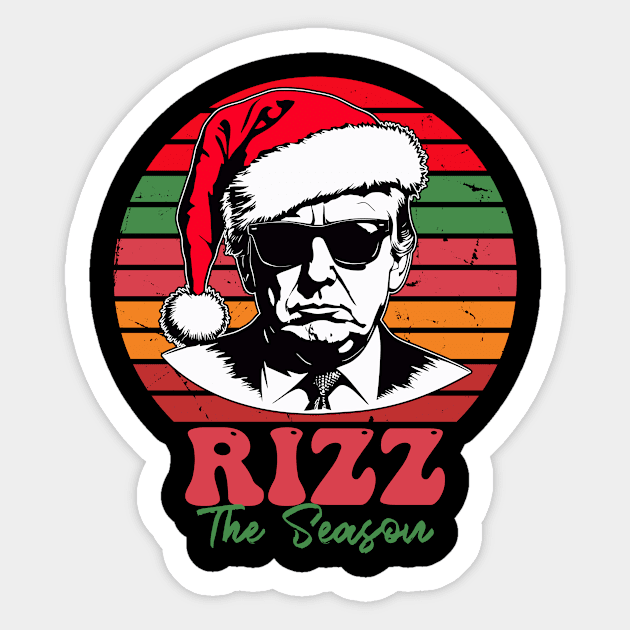 Rizz The Season - Christmas - Sticker | TeePublic
