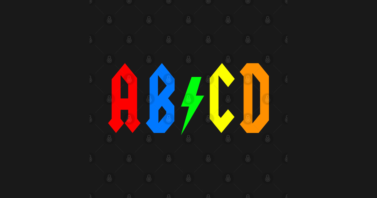 ABCD Kids - Acdc - Posters and Art Prints | TeePublic