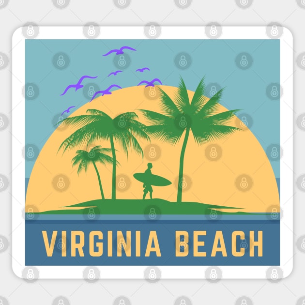 virginia beach - Virginia Beach - Sticker | TeePublic